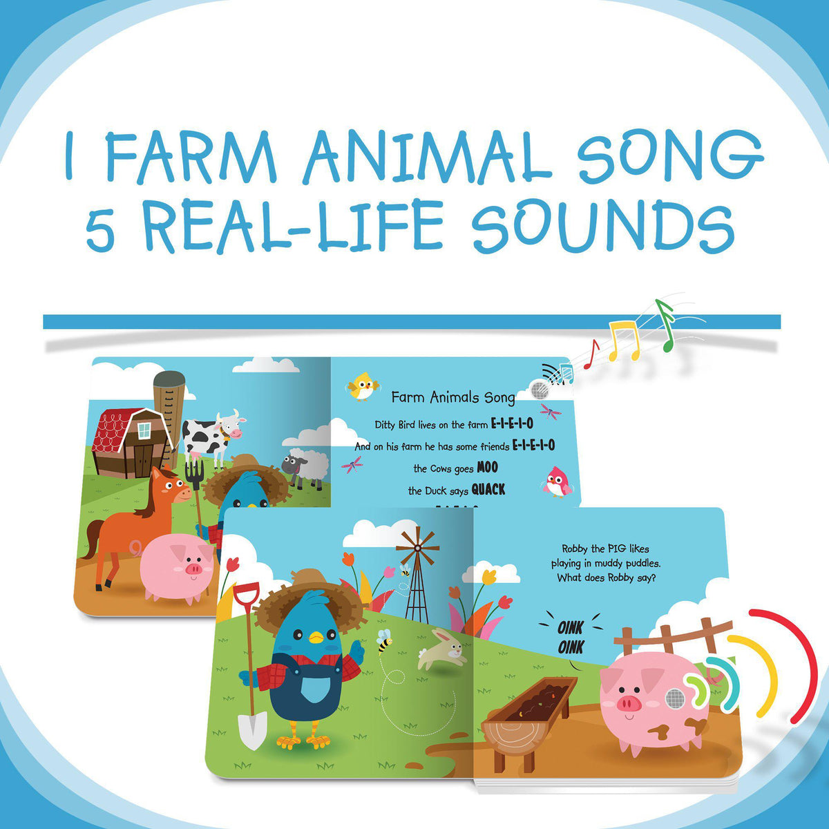 Farm Animal Sounds Book – Sweet Pea Children