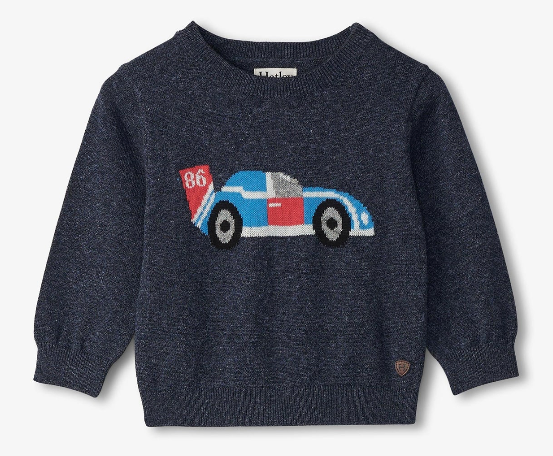Race Car Crew Neck Sweater – Sweet Pea Children