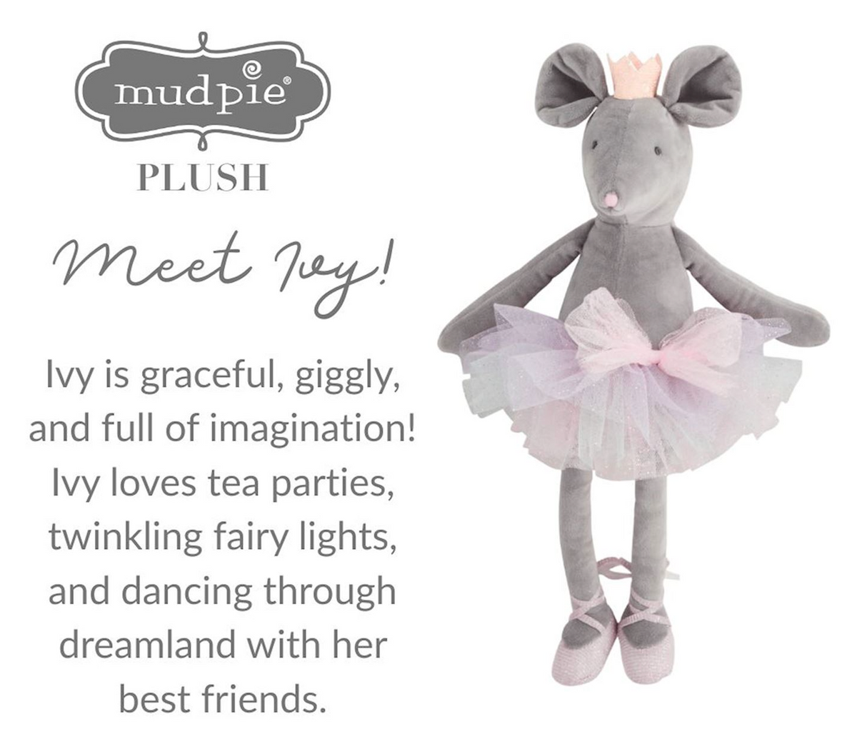 Plush Mouse Velvet Princess – Sweet Pea Children