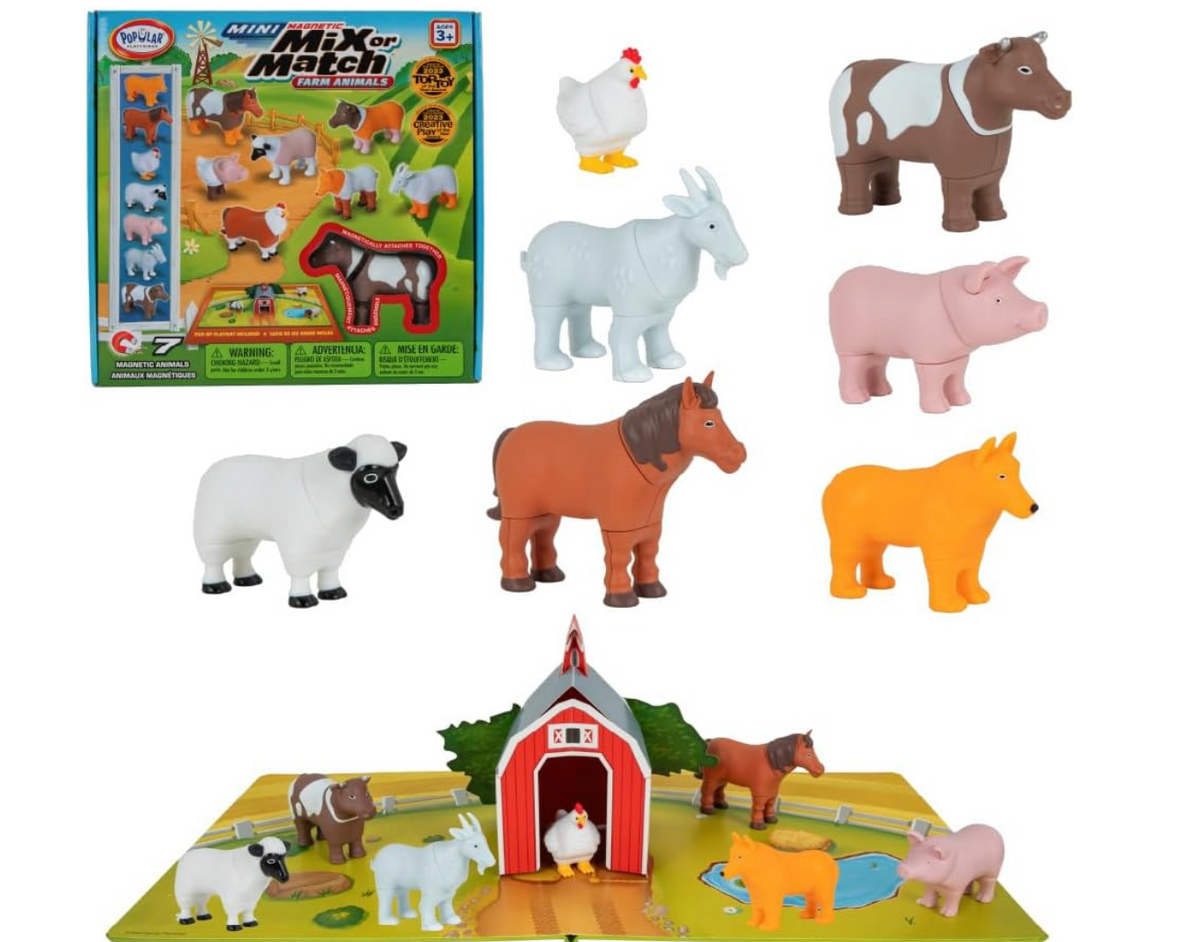 Mini Magnetic Mix or Match Farm Animals – Sweet Pea Children