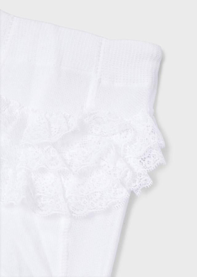 White Ruffle Tights – Sweet Pea Children