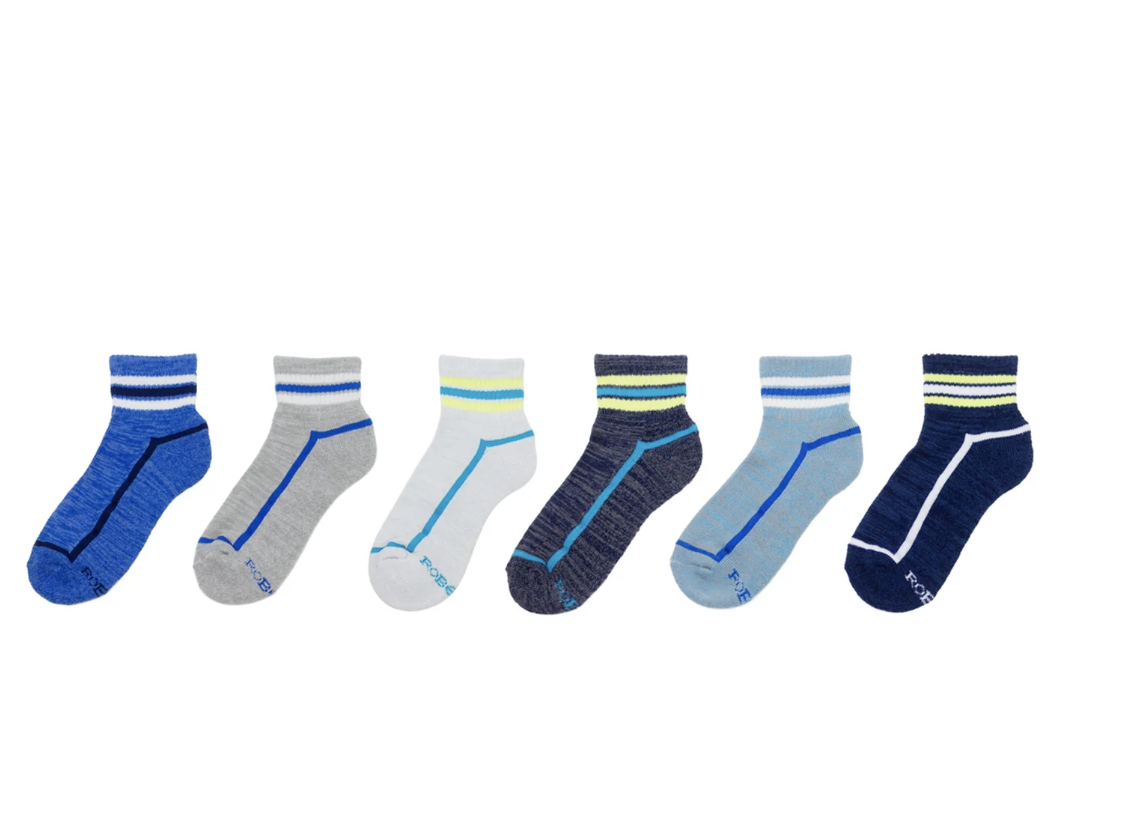 Blue Free Run UV Color Changing Socks 6 Pack – Sweet Pea Children
